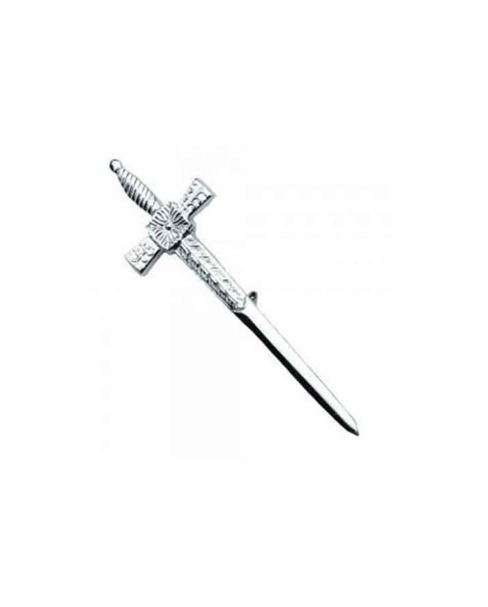 Sword Masonic Head Kilt Pin