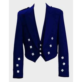Royal Blue Prince Charlie Jacket and Waistcoat