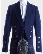 Royal Blue Prince Charlie Jacket and Waistcoat